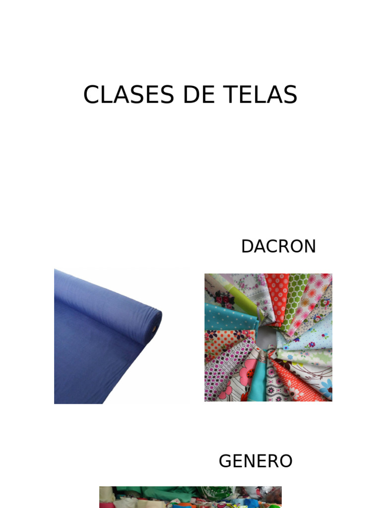 Clases de Telas | PDF
