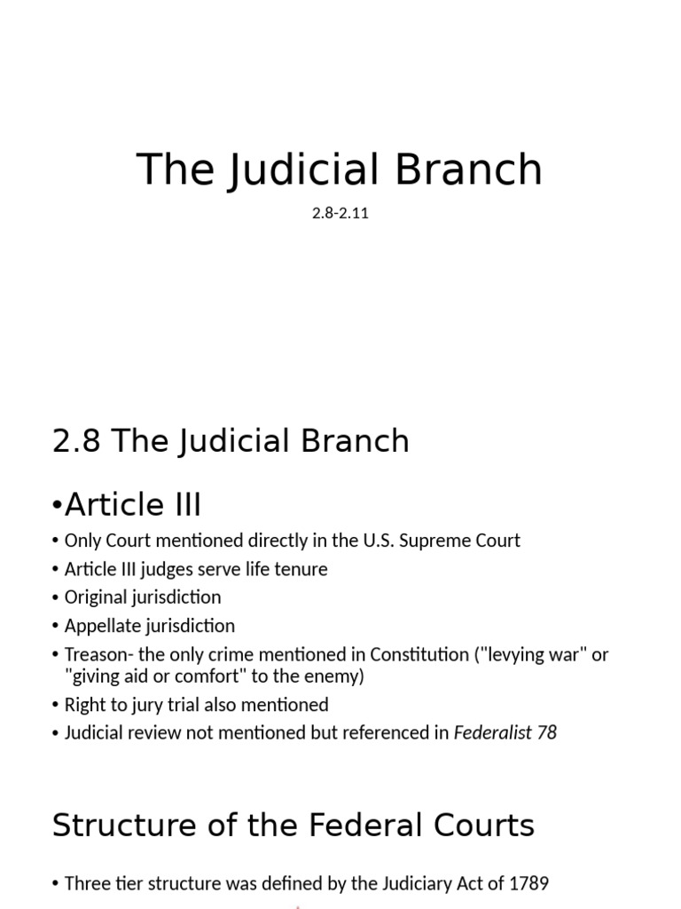 Judicial Branch 2-8 to 2-11 (1) | PDF | Federal Judiciary Of The United ...