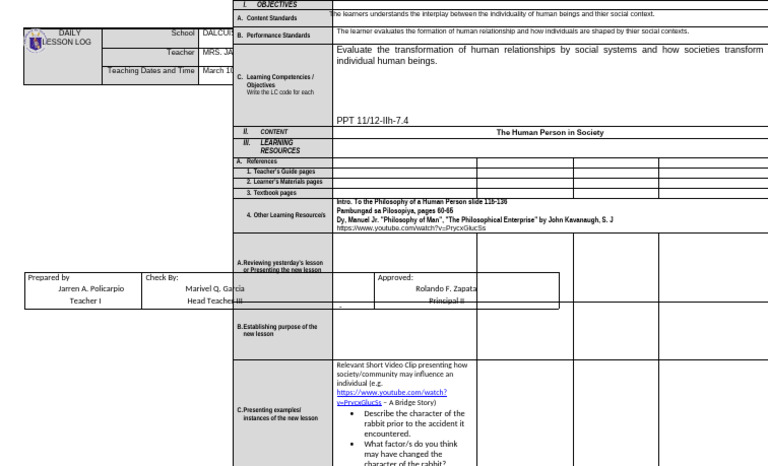 5 WEEK REAL WPS | PDF | Learning | Education Theory