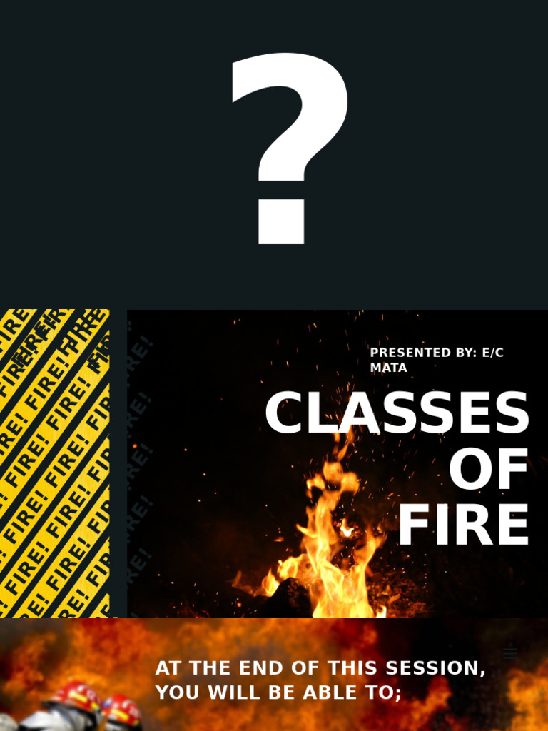 Classes of Fire | PDF