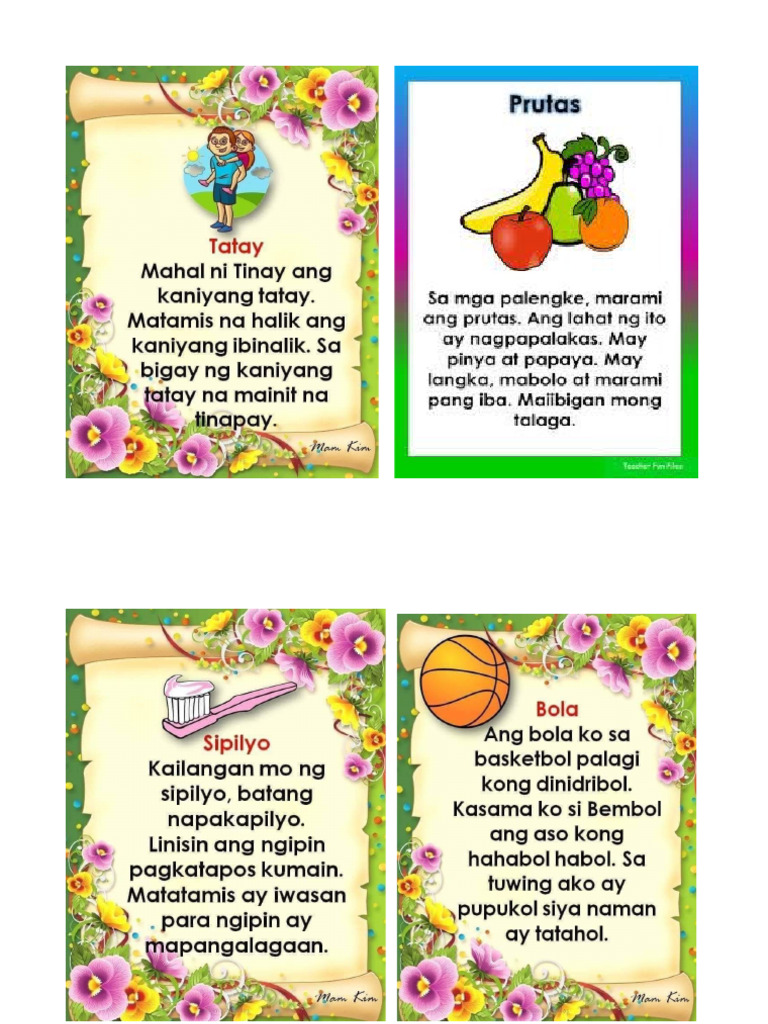 Reading Materials For Filipino Grade 1 | PDF