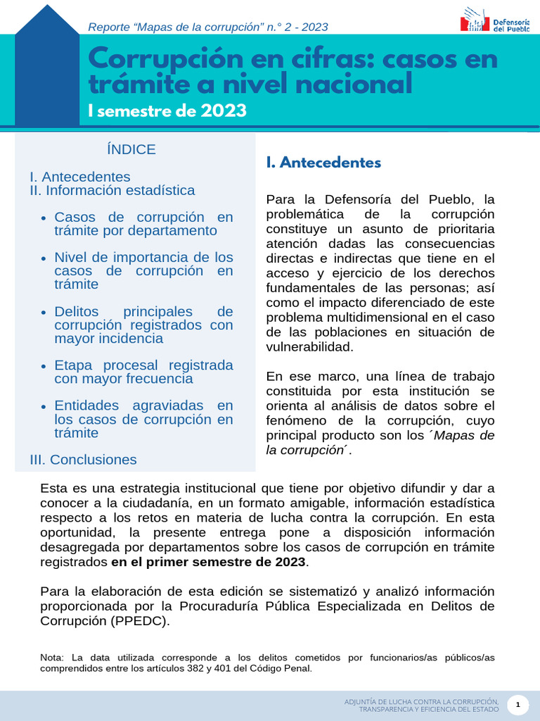 Casos de corrupción en Perú 2023 | PDF | Corrupción política | Perú