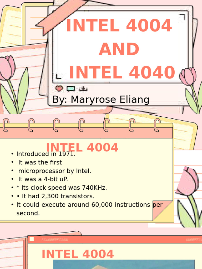 Intel 4004 and 4040 | PDF