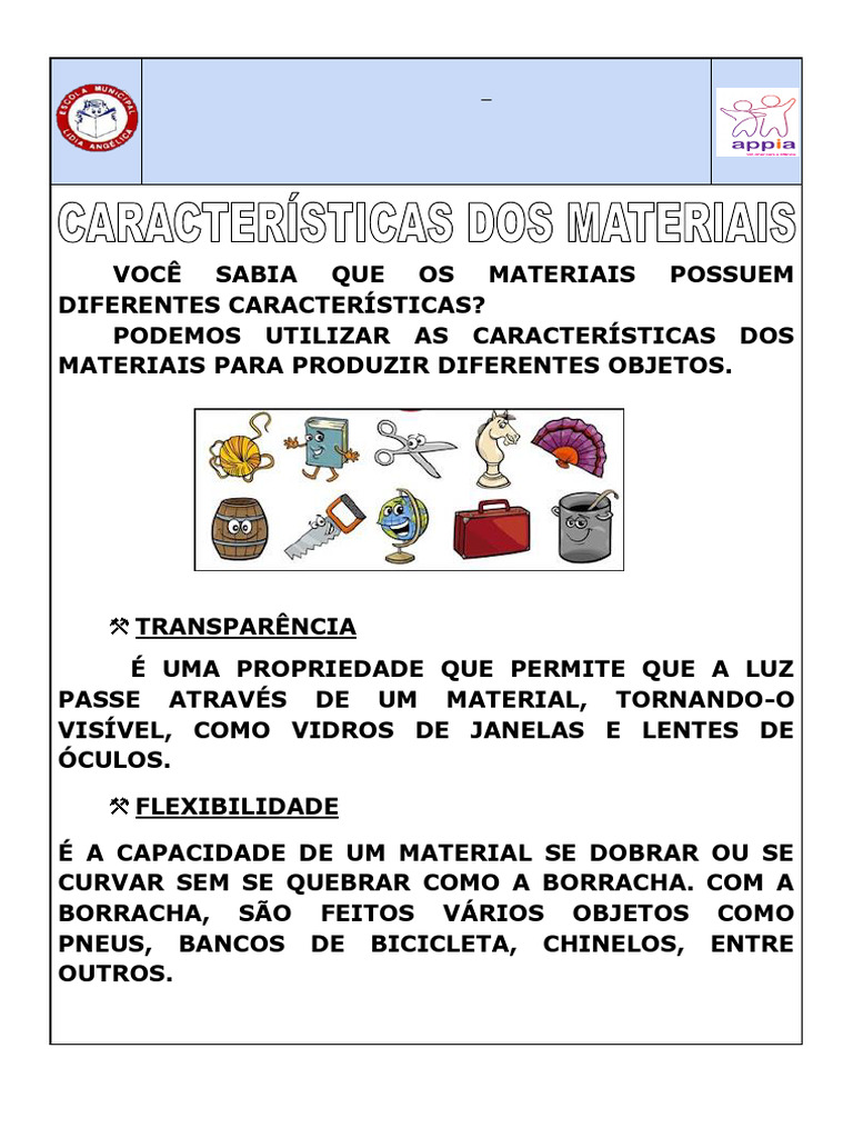 Caracteristicas Dos Materiais 4 | PDF