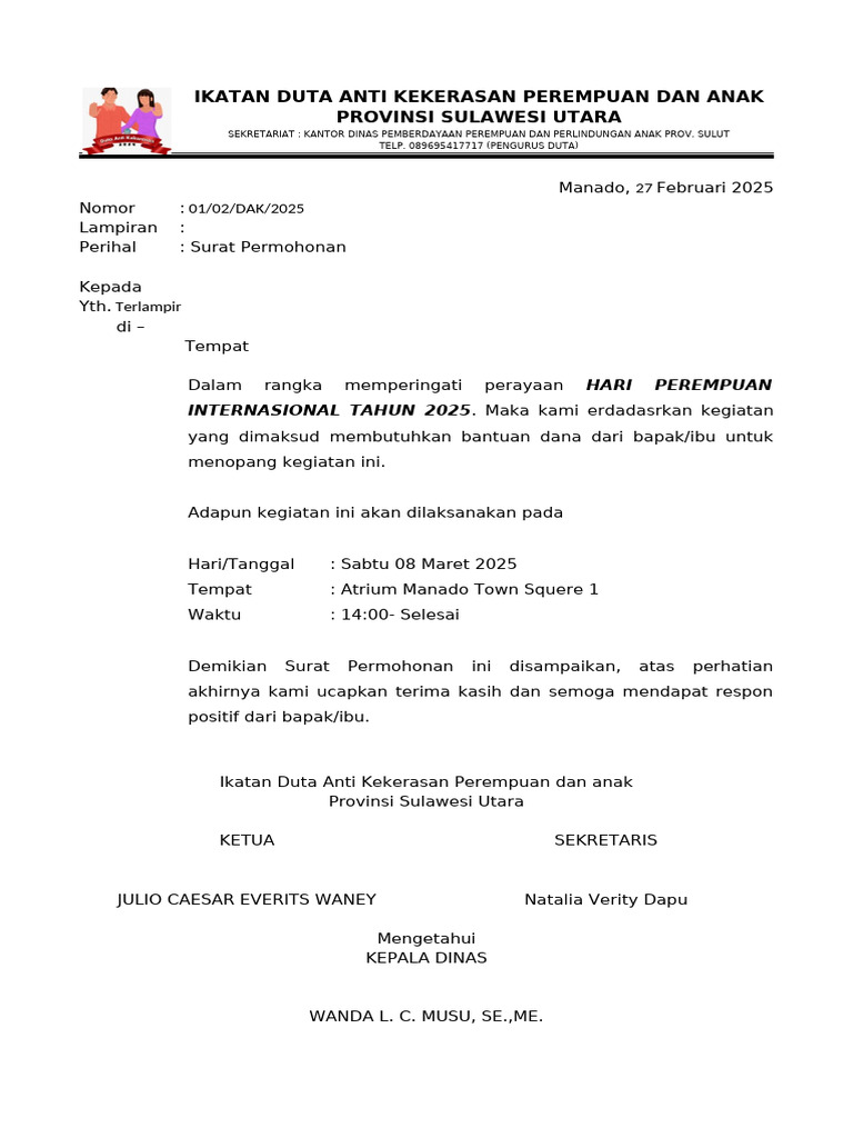 Proposal IWD 2025 DAK | PDF