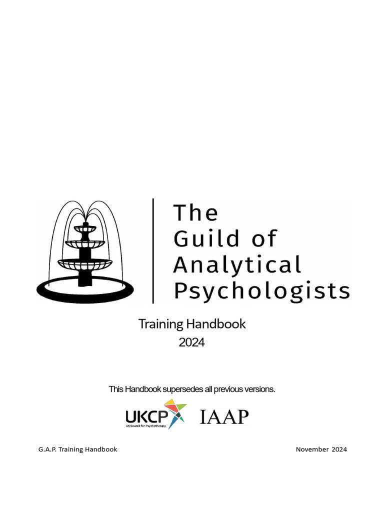 GAP Training Handbook 2024 Nov 24 | PDF | Analytical Psychology ...
