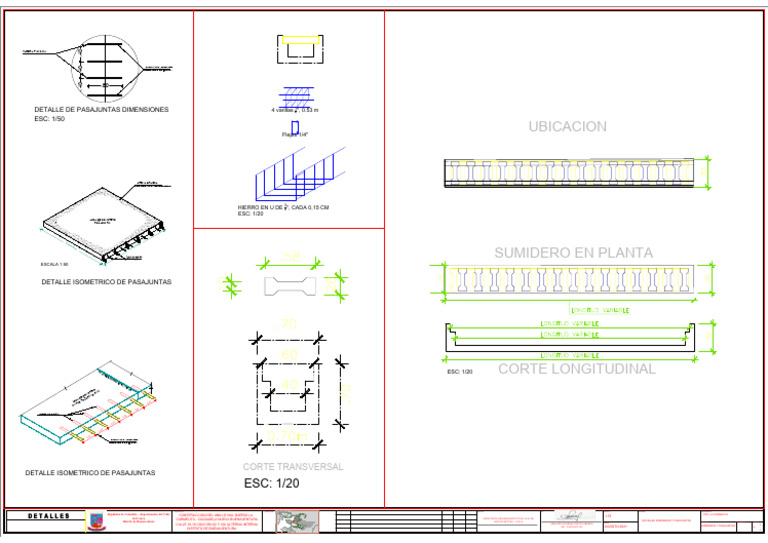 DETALLE SUMIDERO (TRASVERSAL) | PDF