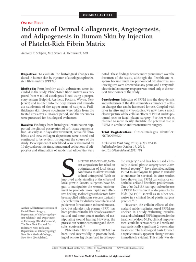 (2012) Induction of Dermal Collagenesis, Angiogenesis, and Adipogenesis ...