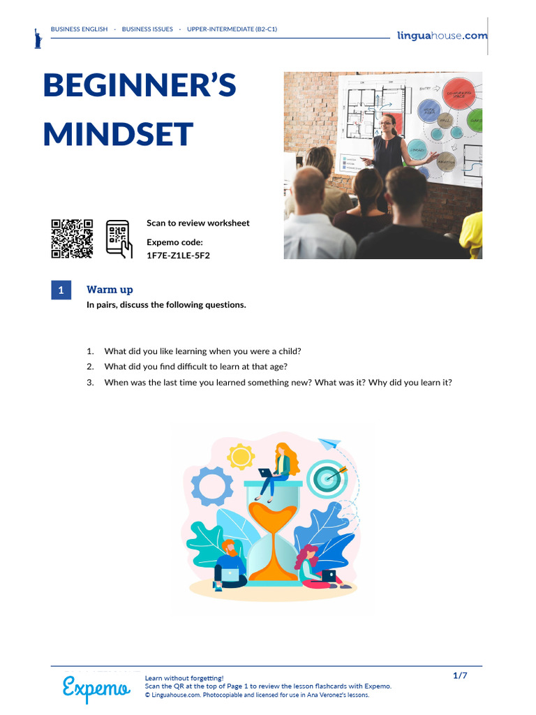 Beginners Mindset American English Student B2 C1 | PDF | Knowledge ...