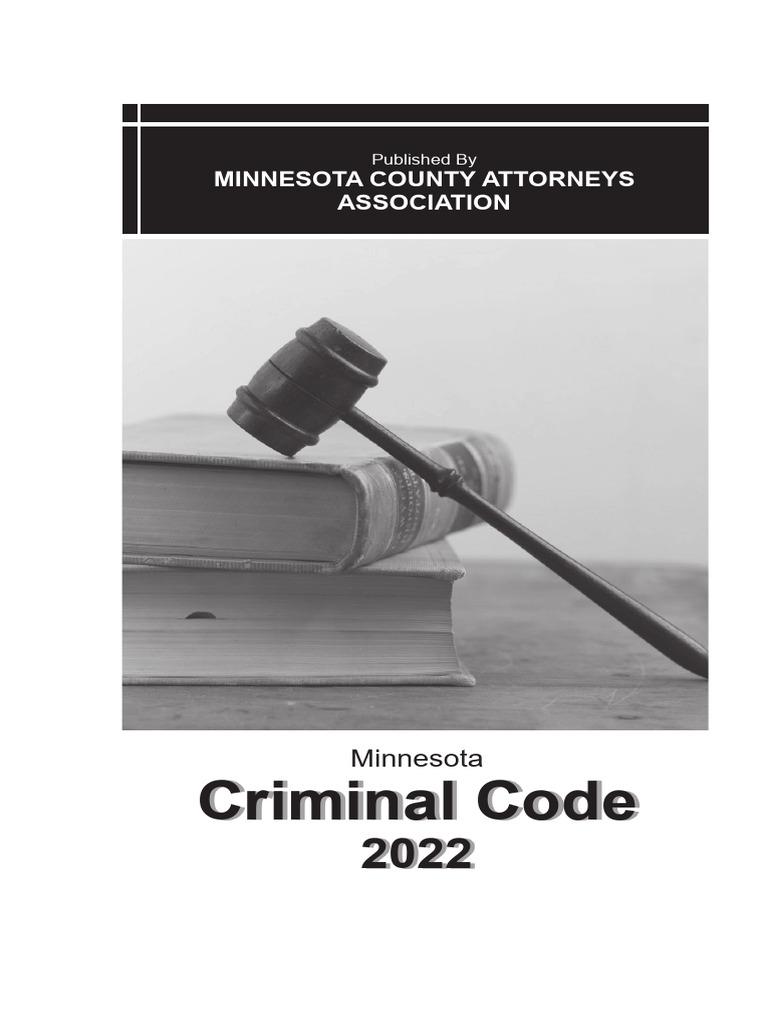 2022 Criminal Code Book | PDF | Misdemeanor | Crimes