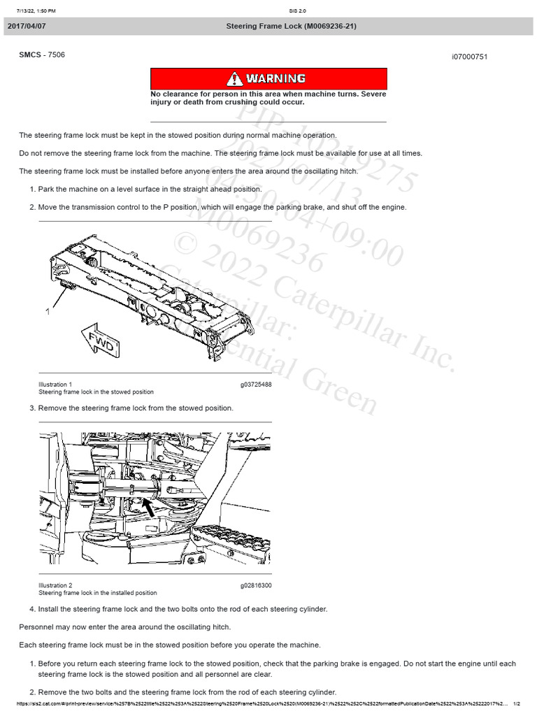 Steering Frame Lock Installation Guide | PDF | Automotive Industry ...