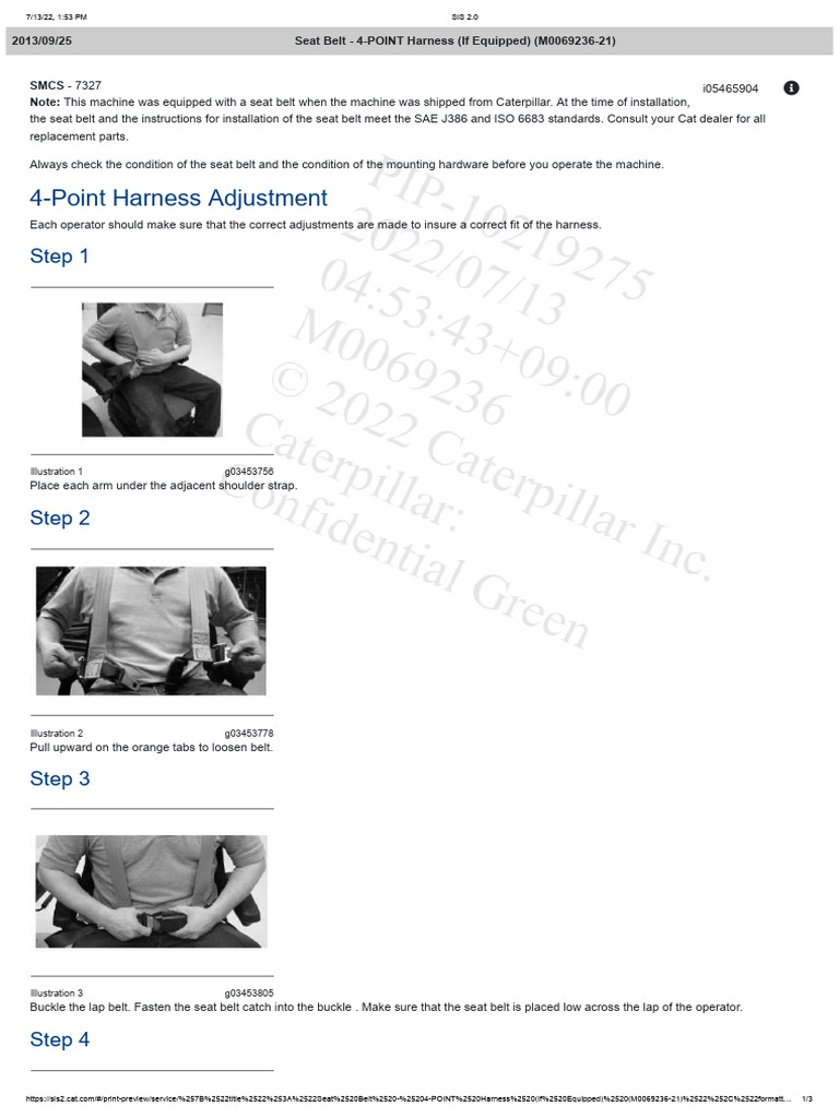 4-Point Harness Installation Guide | PDF | Seat Belt