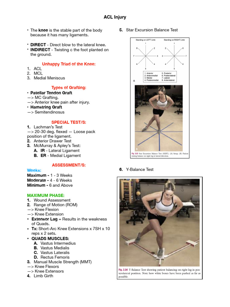 Understanding ACL Injury and Recovery | PDF