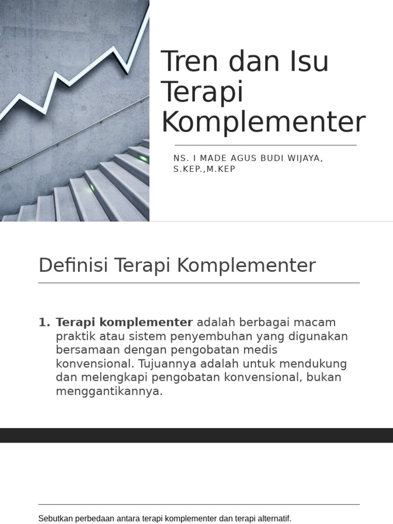 Tren Dan Isu Terapi Komplementer | PDF