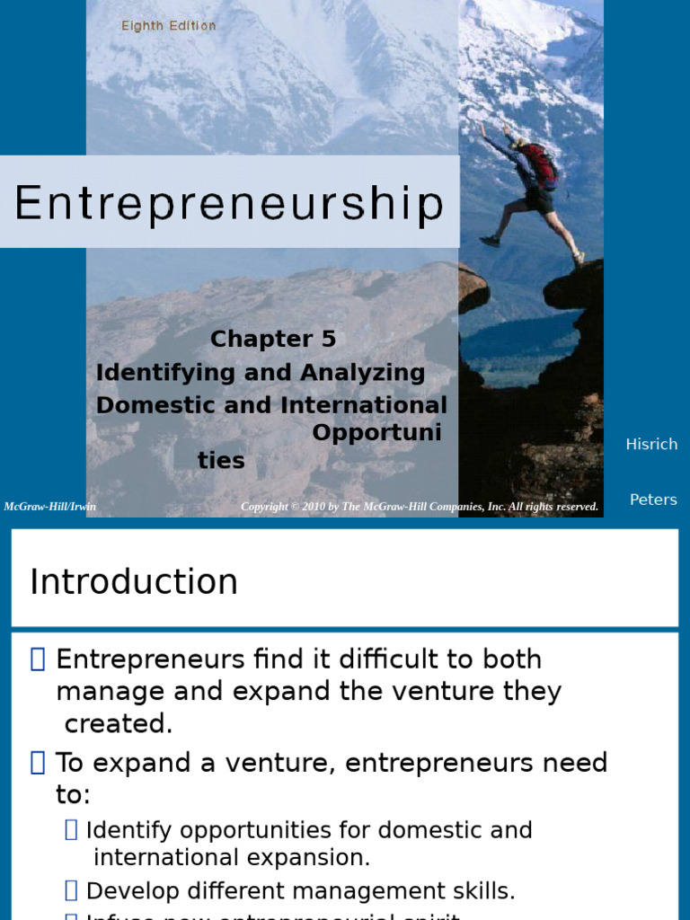 Chap005 130427230045 Phpapp01 | PDF | Entrepreneurship | Market (Economics)