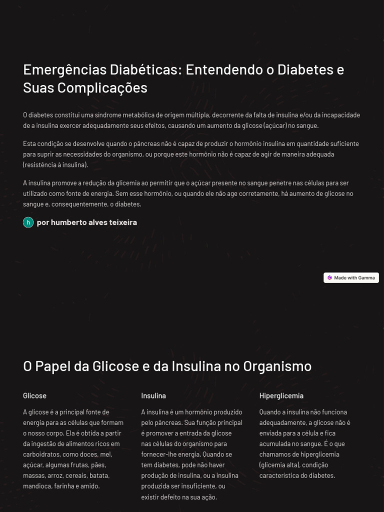 Emergencias-Diabeticas-Entendendo-o-Diabetes-e-Suas-Complicacoes | PDF ...