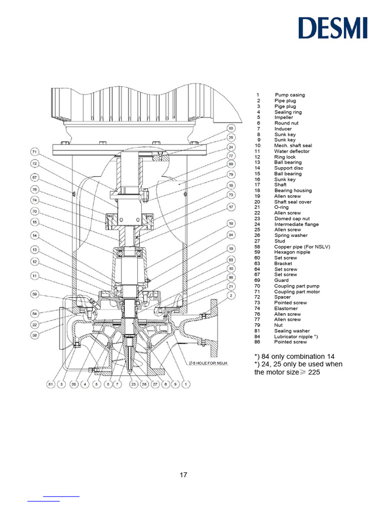 NSLH and NSLV Spacer - Assembly Drawings | PDF | Pump | Pipe (Fluid Conveyance)