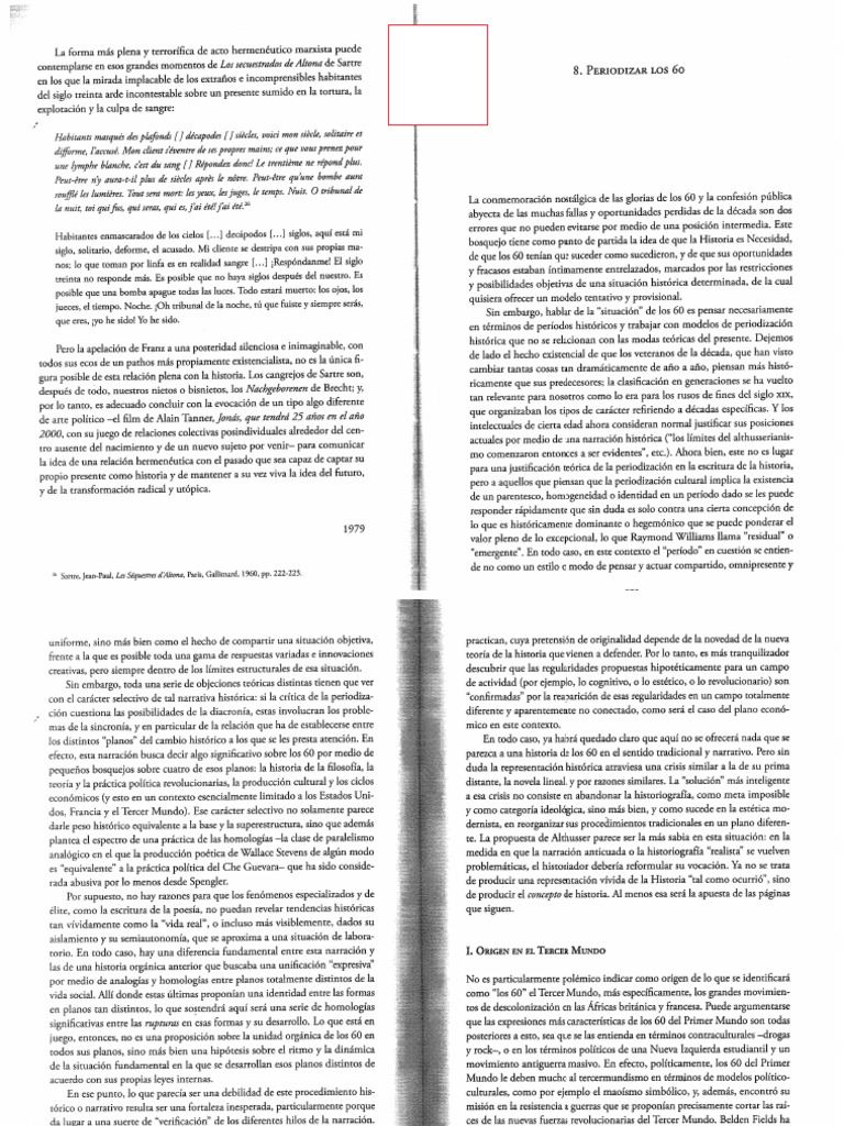 Jameson Periodizar Los 60 | PDF