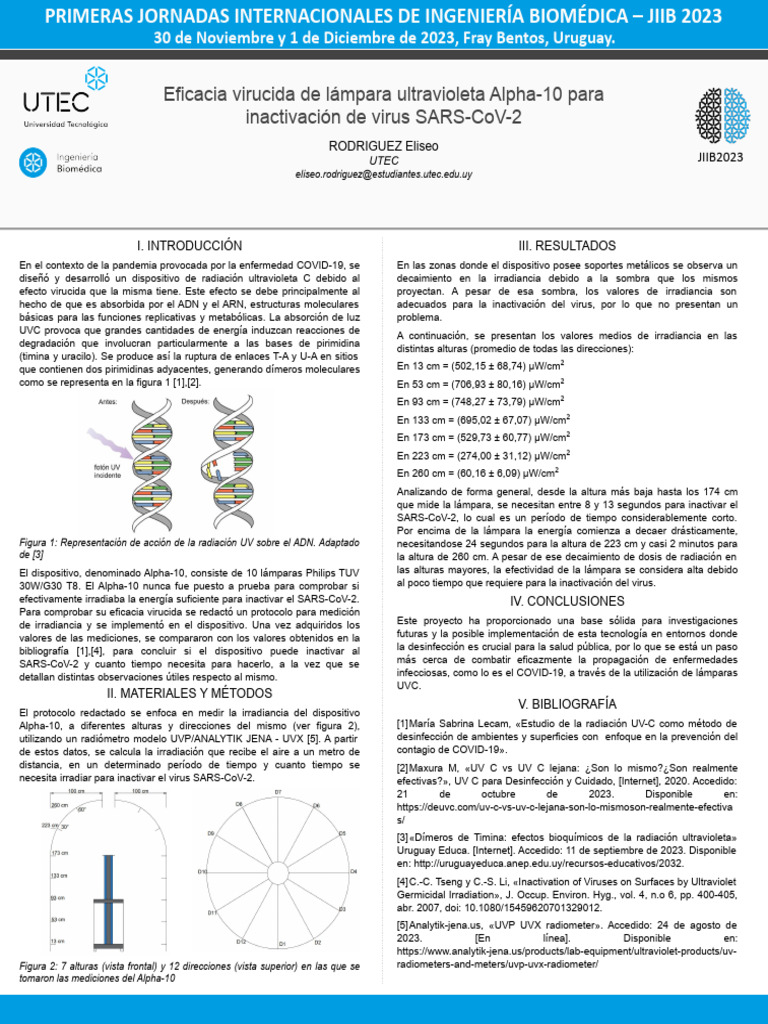Alpha-10 Poster JIIB | PDF | Ultravioleta