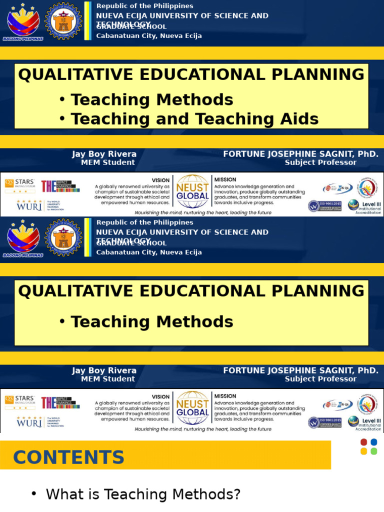 Qualitative Educational Planning | PDF | Teaching Method | Teachers