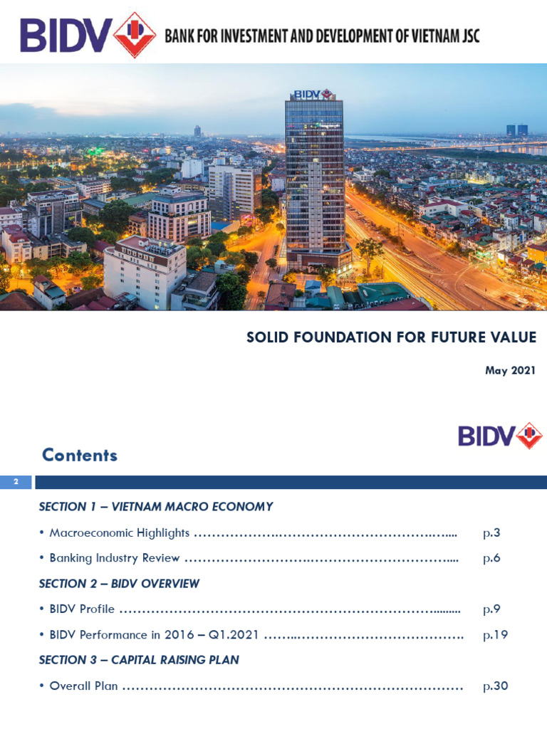 Vietnam Banking and BIDV Overview 2021 | PDF | Macroeconomics | Banks