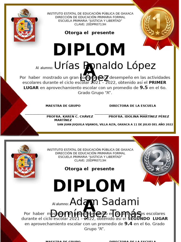 Diplomas | PDF | Etapas educativas