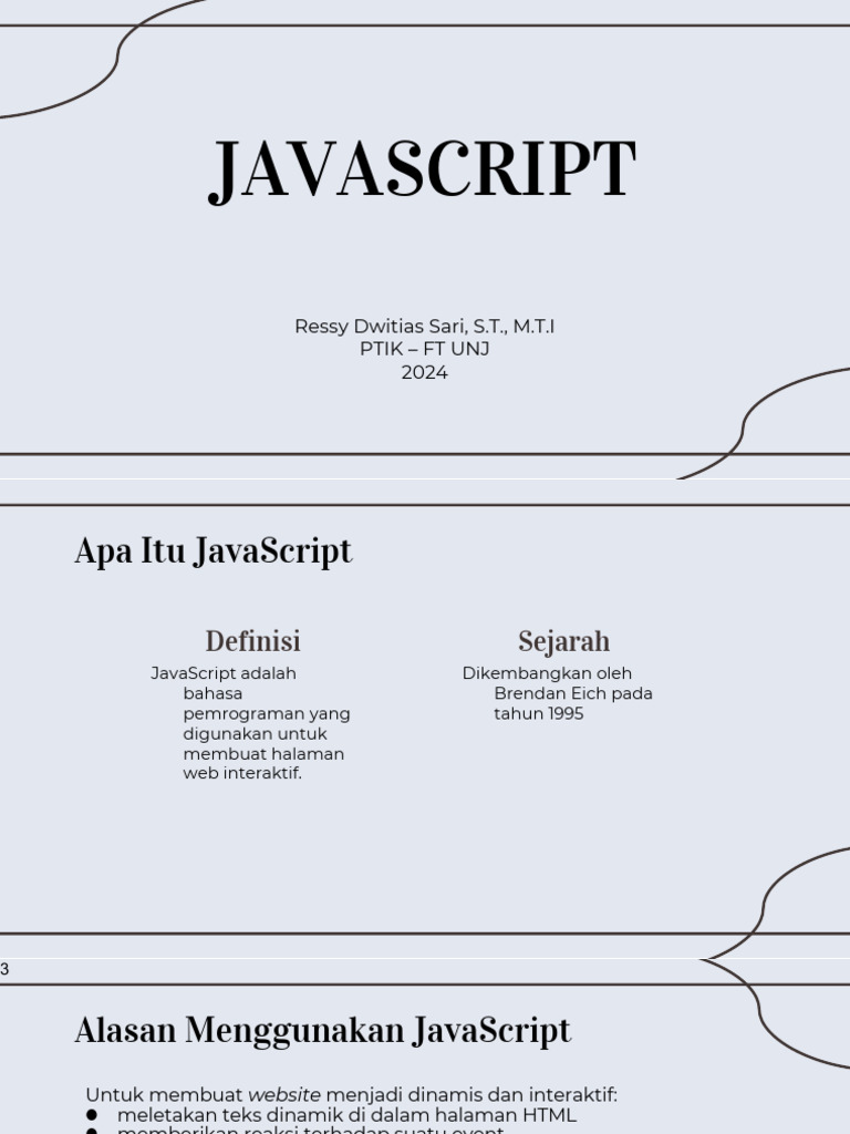 Pertemuan 13 - Javascript | PDF