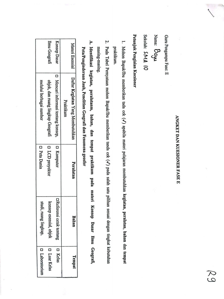 Angket Kuesioner | PDF