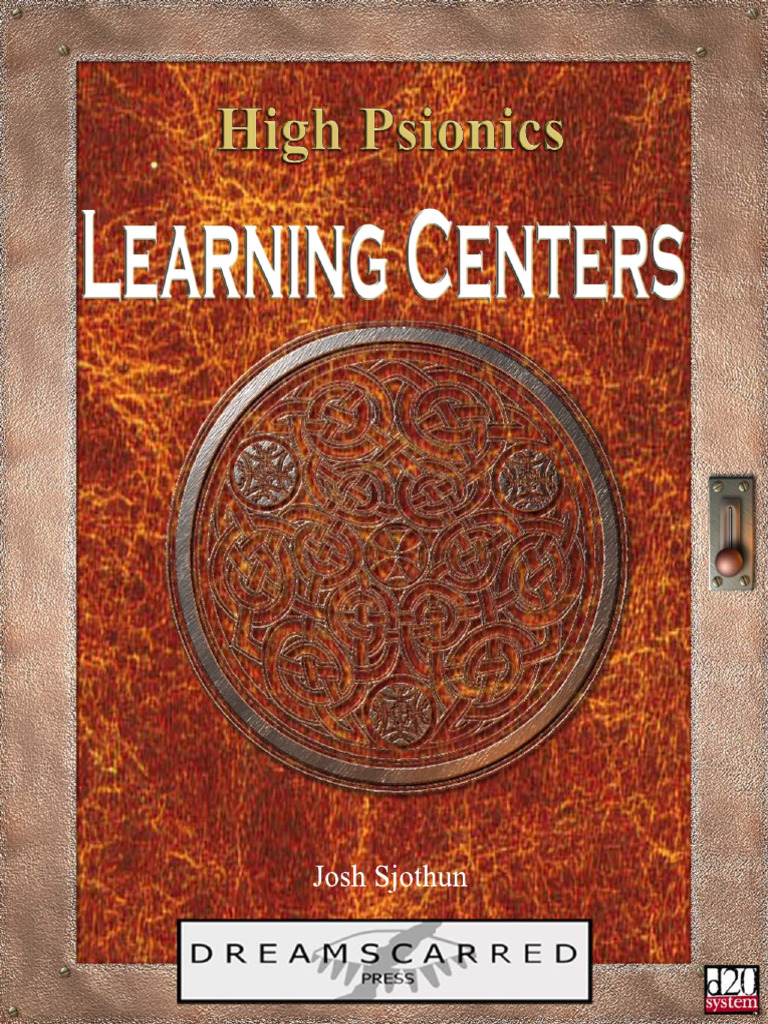 High Psionics Learning Centers | PDF | D20 System | Copyright