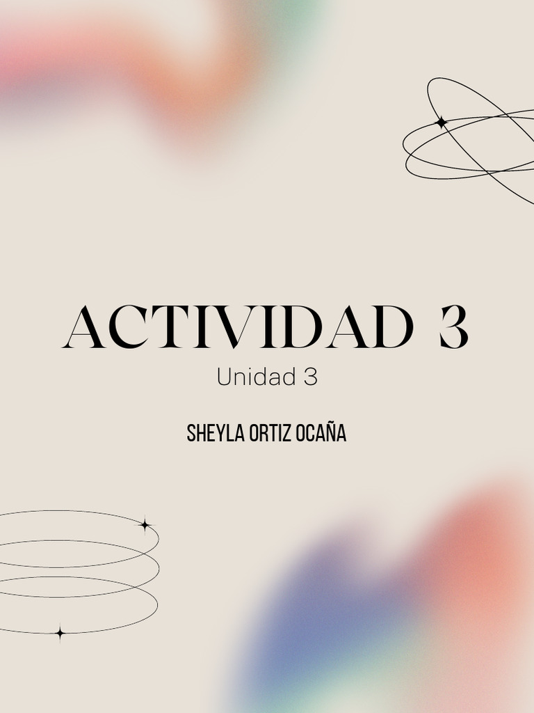Act 3 U3 | PDF | Inteligencia artificial | Inteligencia (IA) y semántica