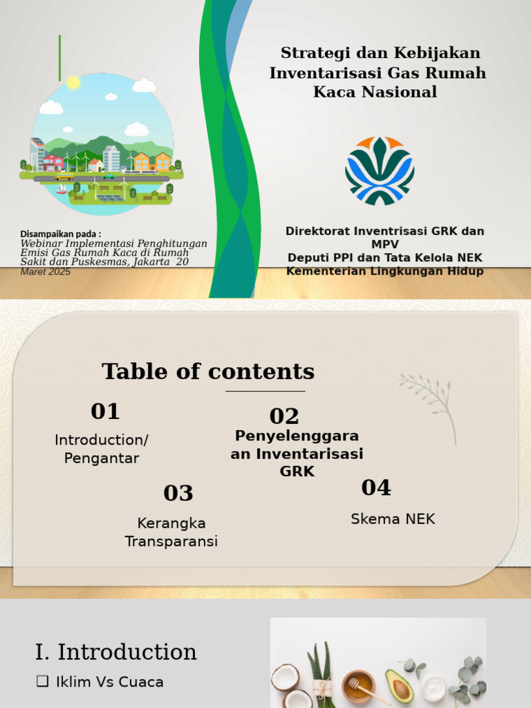 Strategi Dan Kebijakan Inventarisasi Gas Rumah Kaca Nasional - KLH | PDF