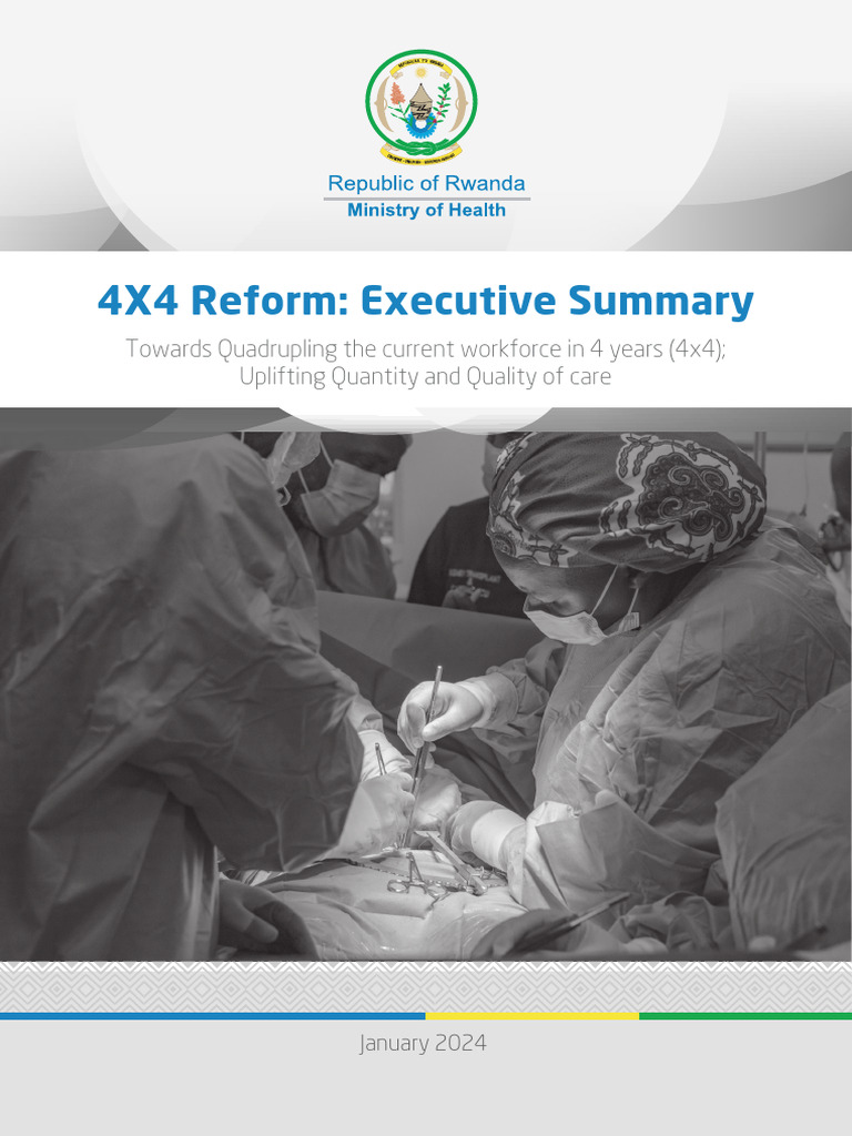 4x4 Reform: Quadrupling Rwanda's Healthcare Workforce | PDF | Health ...