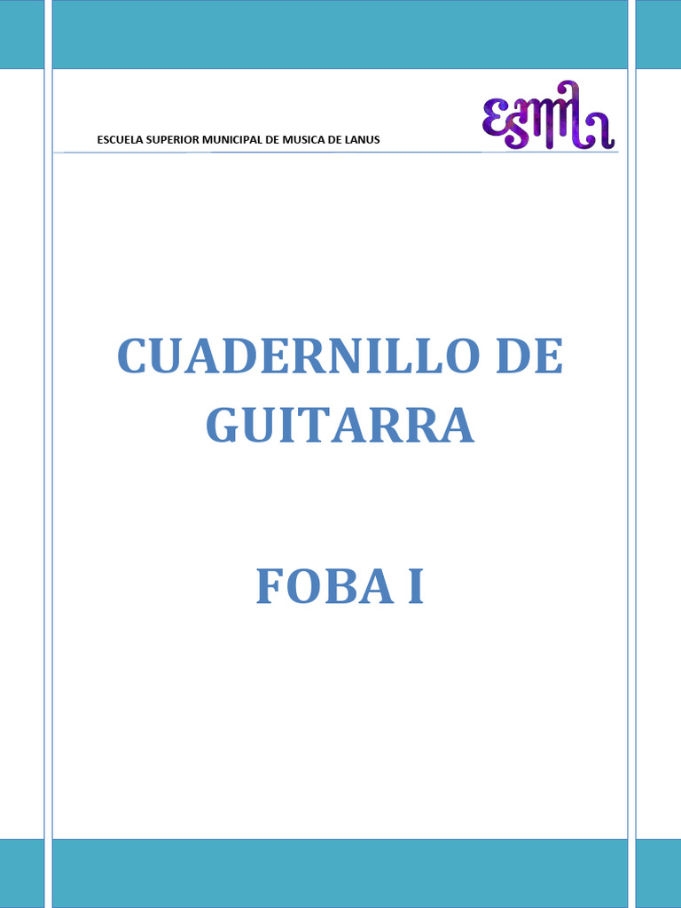 Guitarra - Foba I - Esmla | PDF | Teoría musical | Presentación musical