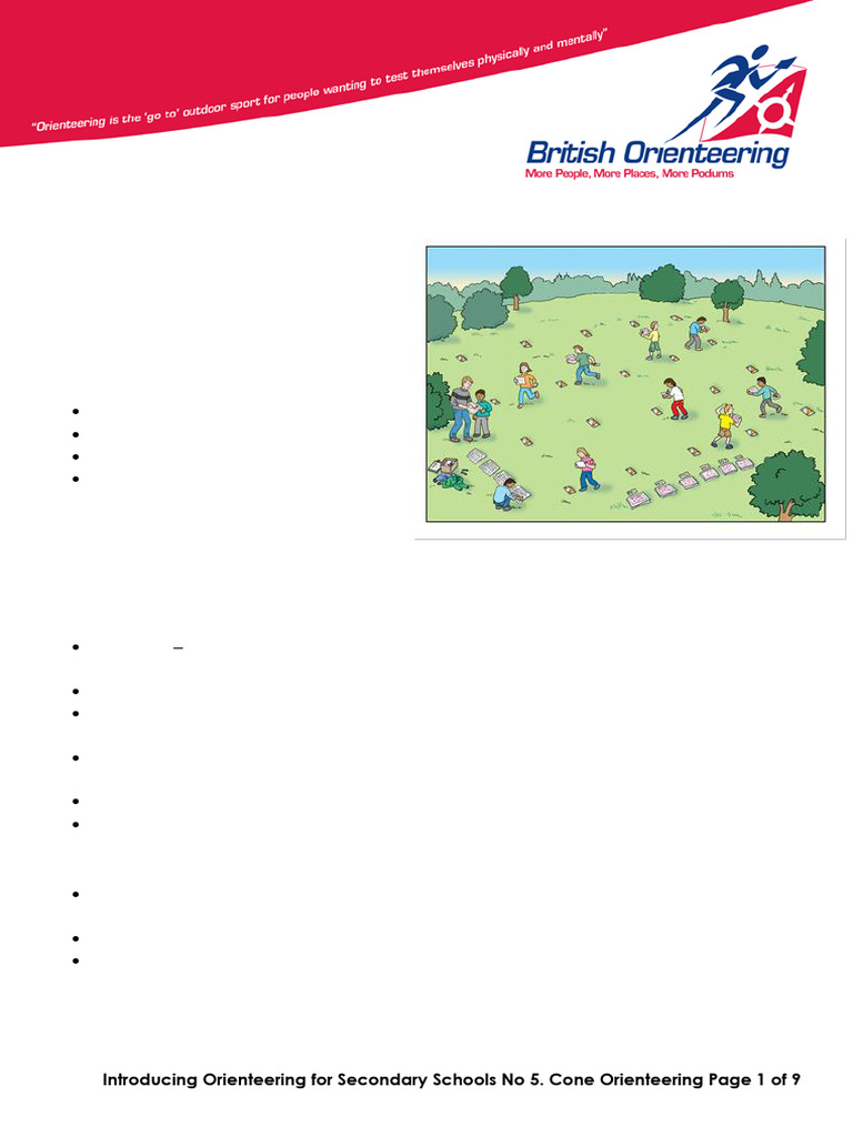Cone Orienteering Activities Guide | PDF | Map