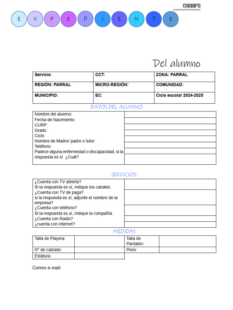 Formato de Expediente - Editado | PDF