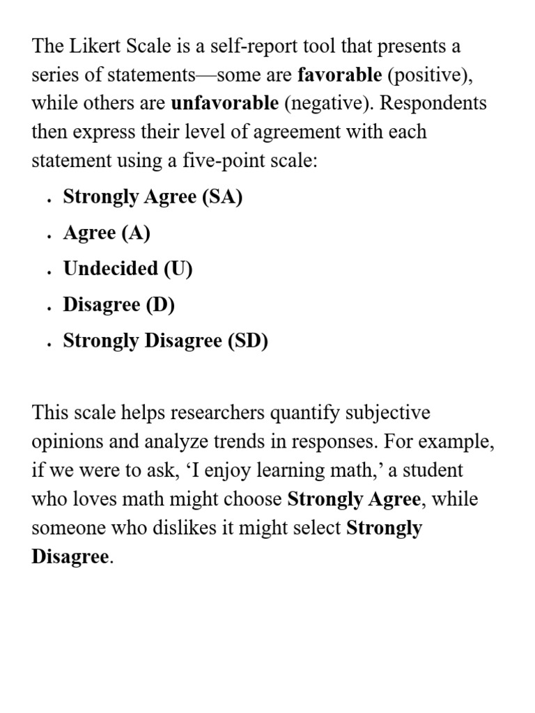 The Likert Scale EXP | PDF
