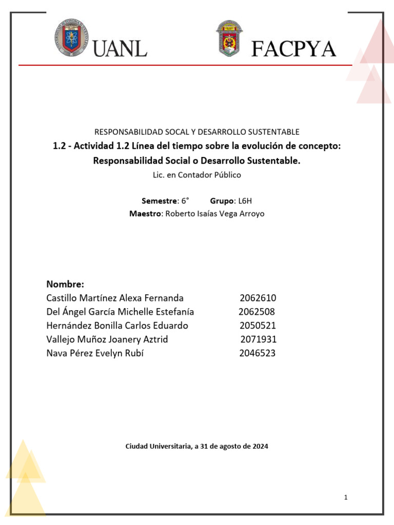 Act1.2 Lineadeltiempo Rsyds | PDF | Sustentabilidad | Desarrollo sostenible