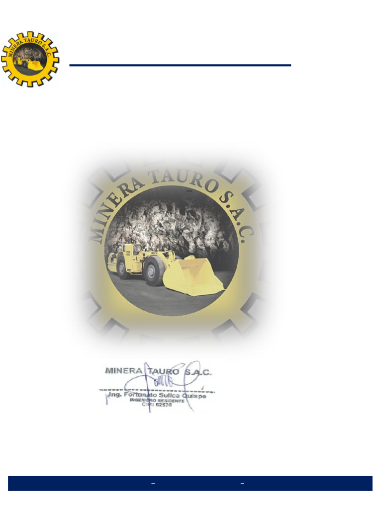 Certificado de Trabajo - Minera Tauro S.A.C. | PDF