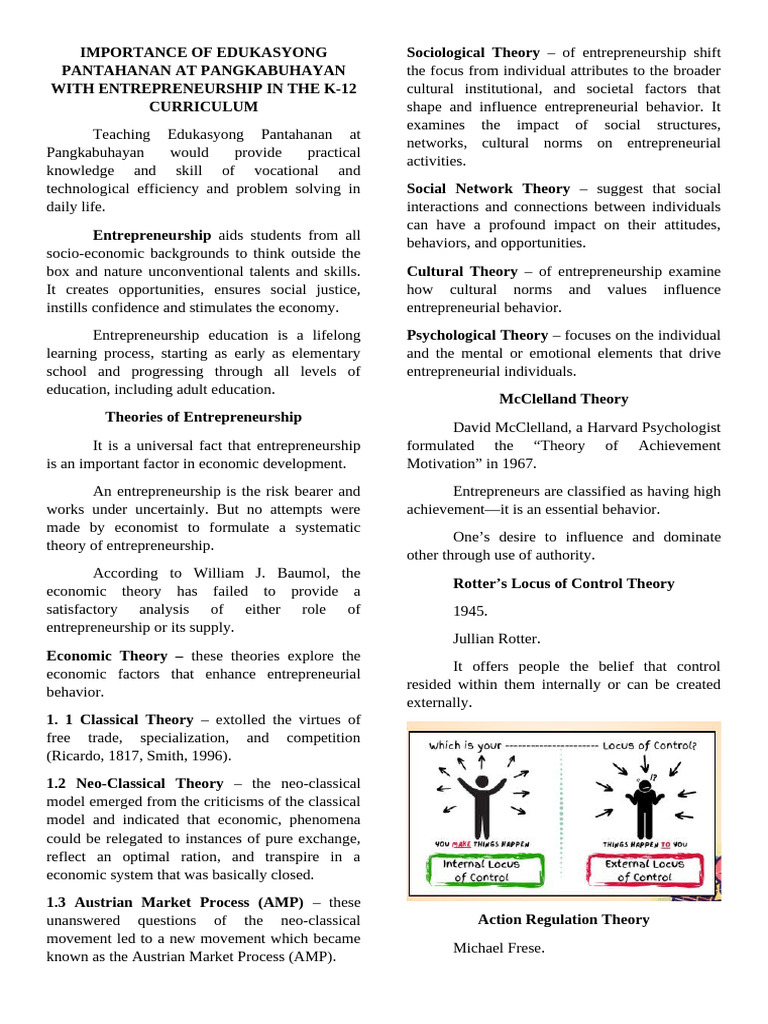 Lecture 9 - Importance of EPP with Entrepreneurship | PDF ...