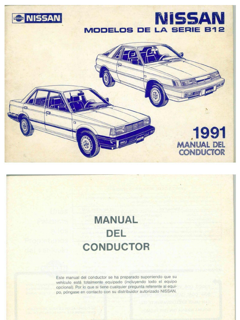 Nissan Tsuru LL 1991 Manual de Usuario | PDF