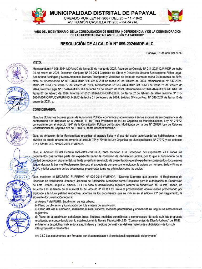 Resolucionalcaldian099 2024 MDP Alc | PDF | Justicia | Crimen y violencia