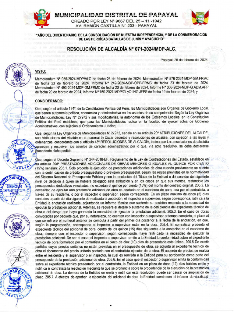 Resolucionalcaldian071 2024 MDP Alc | PDF