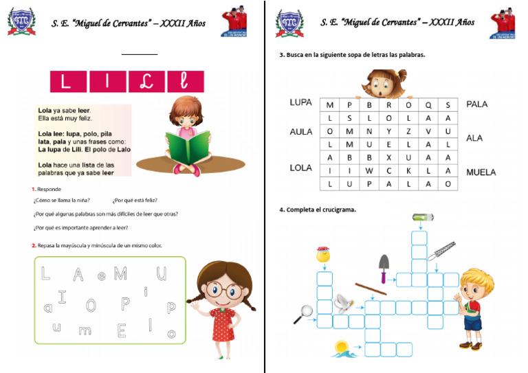 Letra L Caligrafia | PDF