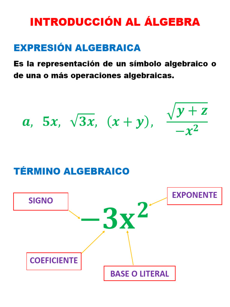 Introducción Al Algebra | PDF