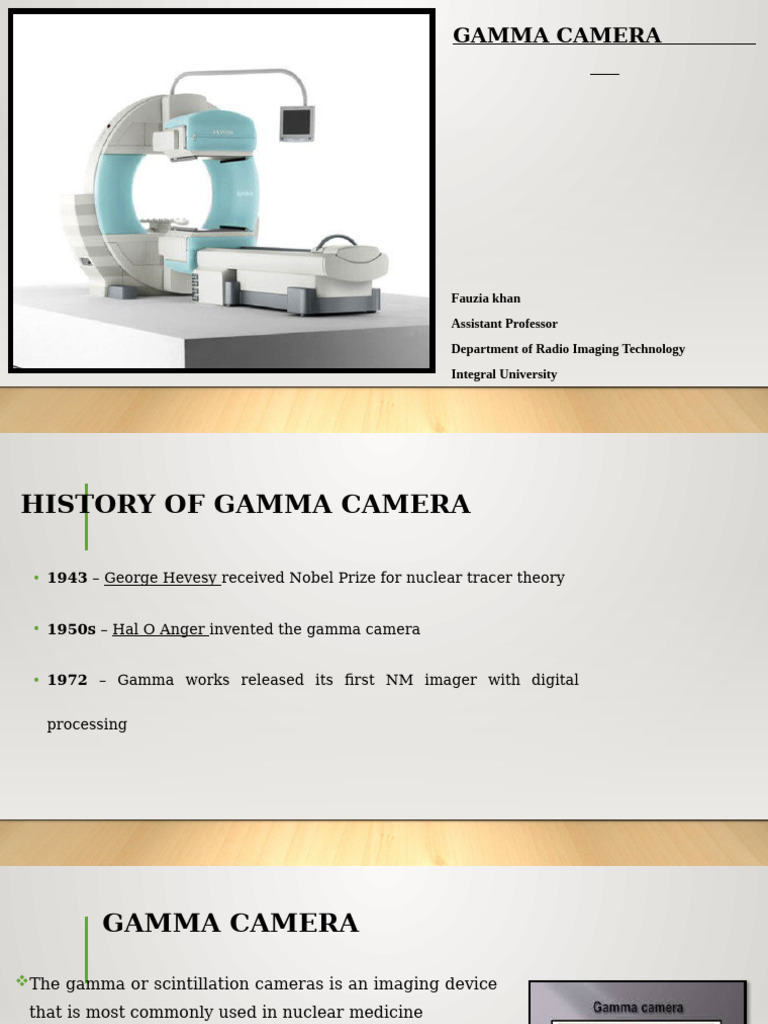 GAMMA CAMERA Presentation | PDF | Vacuum Tube | Optics