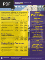 MTSU Housing and Meal Plan Rates 2025 | PDF | Fee | Marketing