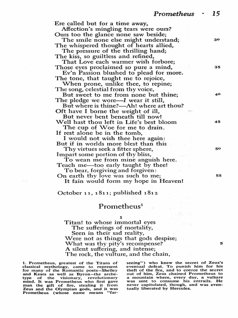 BYRON, Prometheus | PDF
