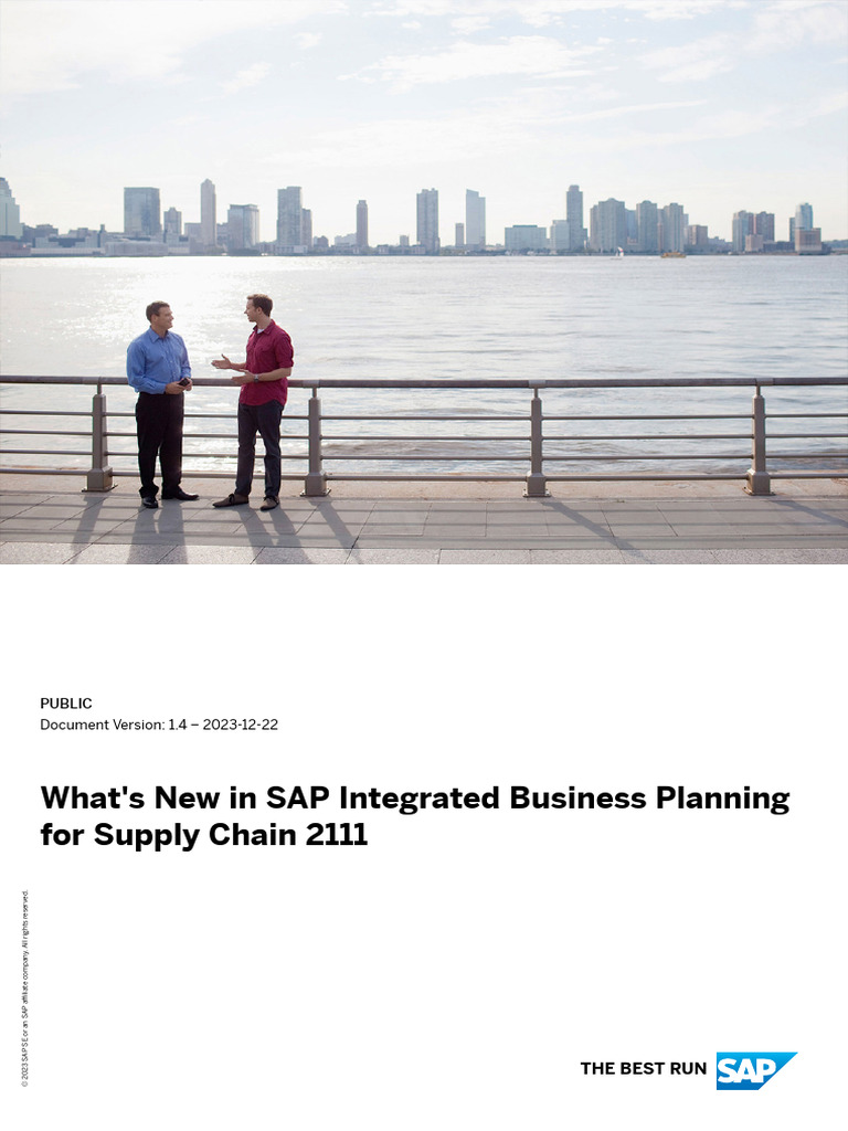 What's New in SAP Integrated Business Planning For Supply Chain 2111 ...