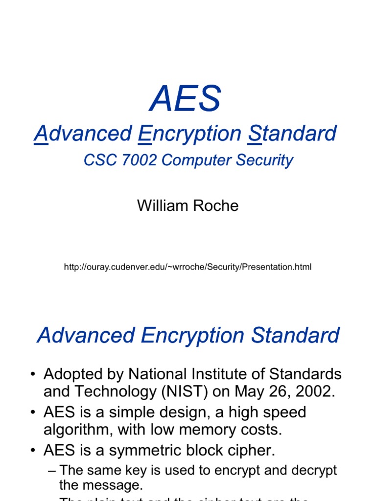 AES | PDF | Cryptography | Espionage Techniques