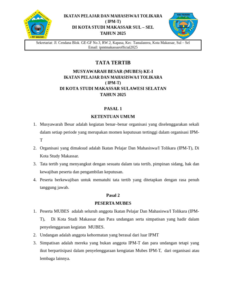 TATIP MUBES IPMT 2025 | PDF